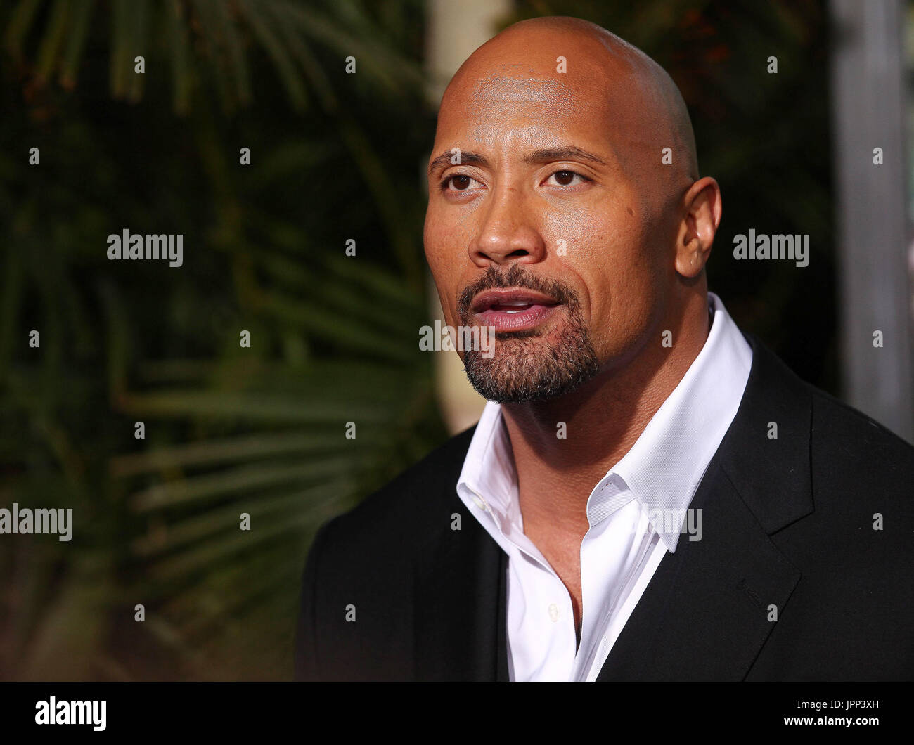 Dwayne Johnson at the "Journey 2: The Mysterious Island" Los Angeles ...
