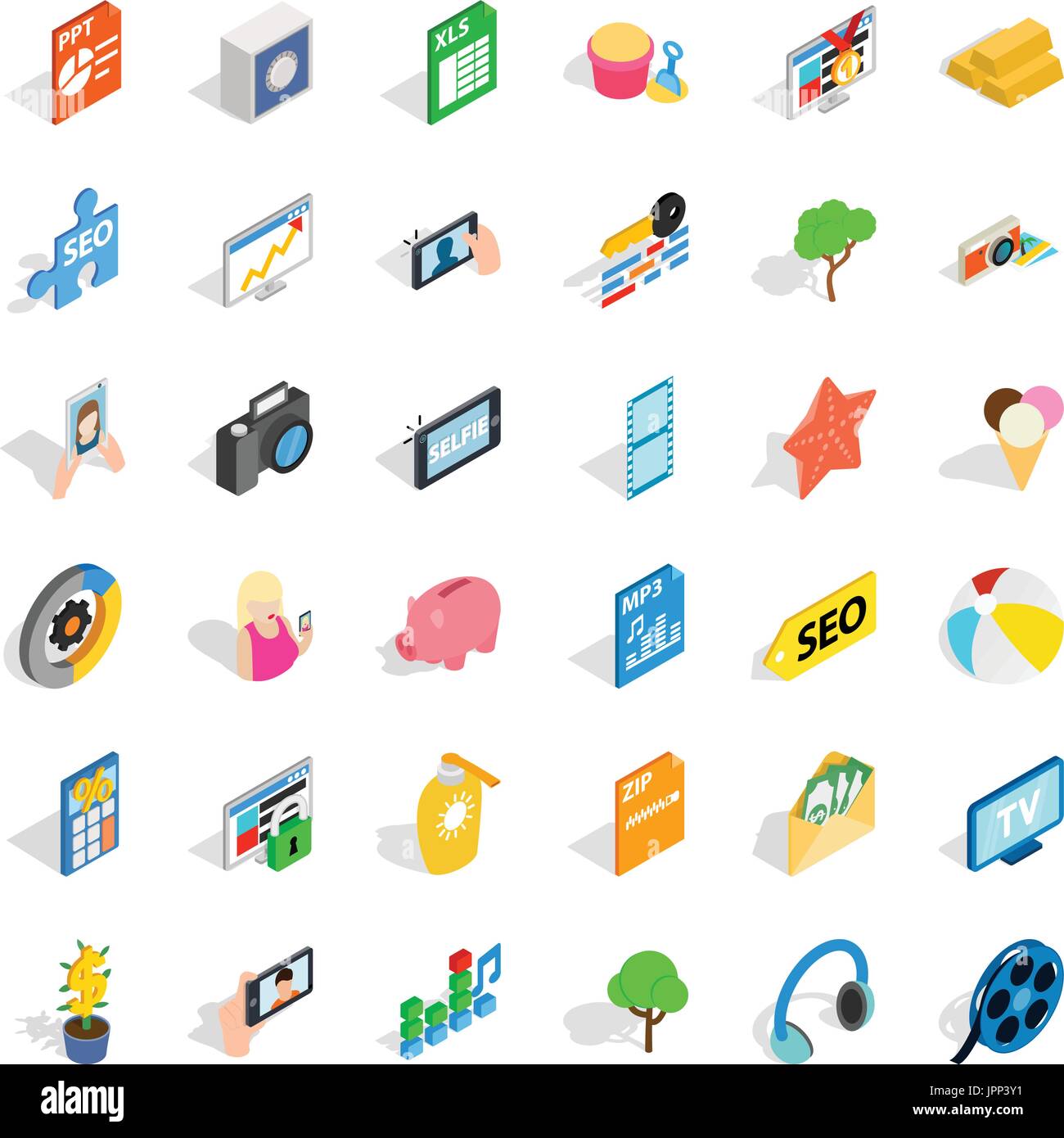 Camera icons set, isometric style Stock Vector Image & Art - Alamy