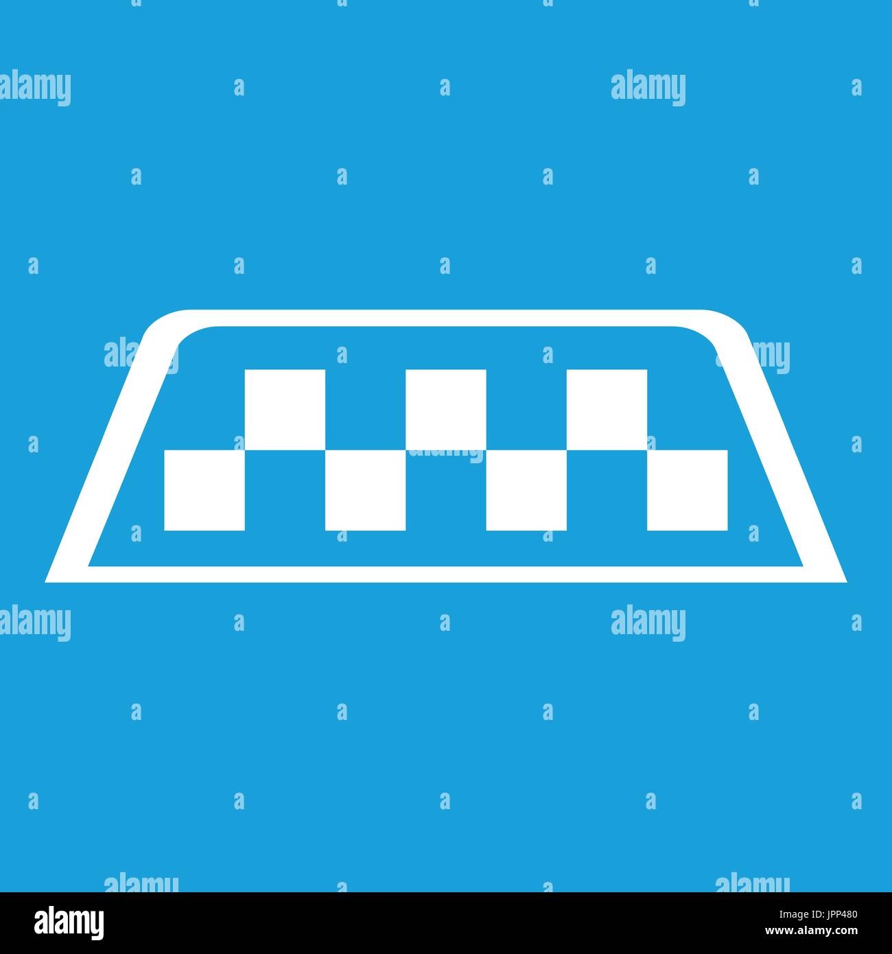 Checker taxi icon white Stock Vector Image & Art - Alamy