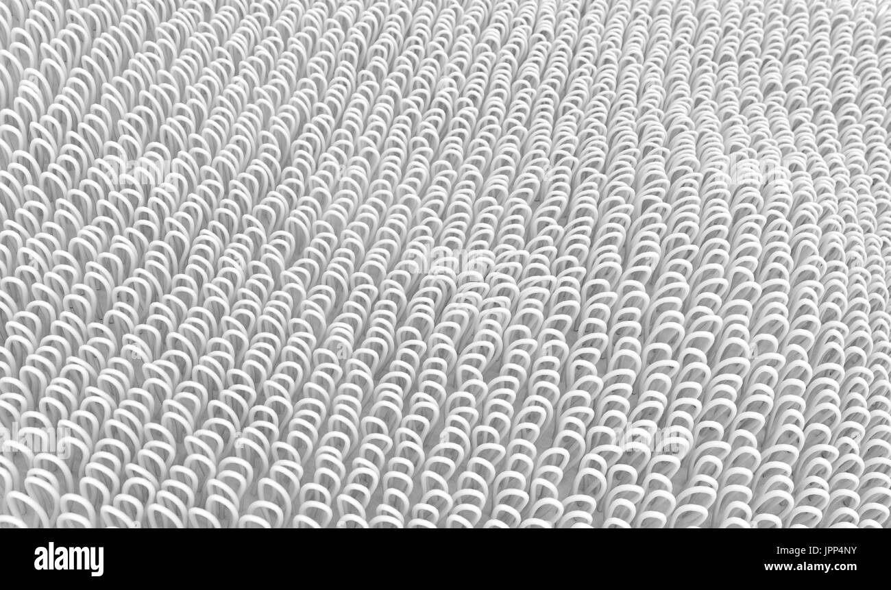 Close up look at microfiber, fabric fiber in 3d rendering Stock Photo ...