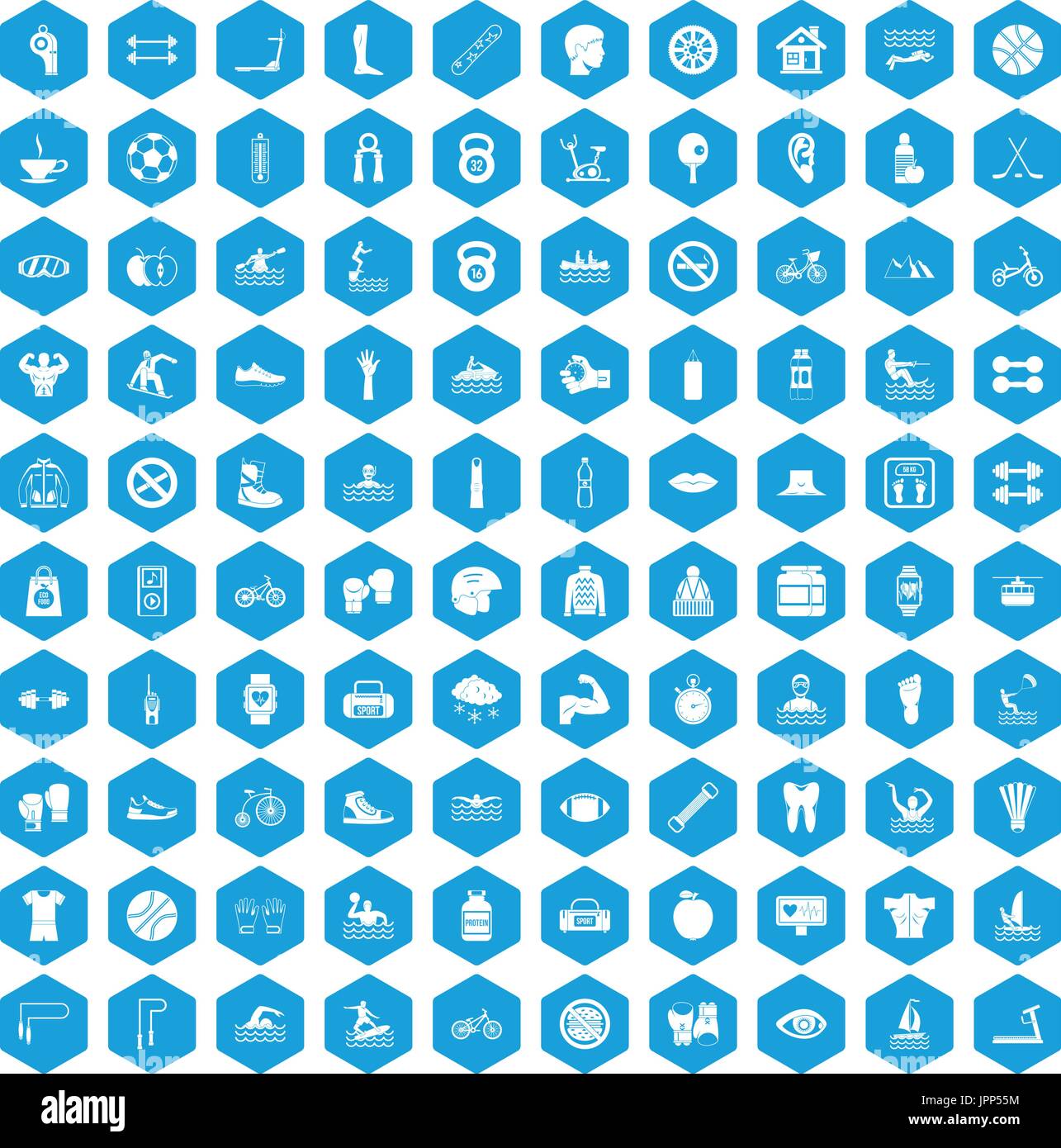 100 men health icons set blue Stock Vector Image & Art - Alamy