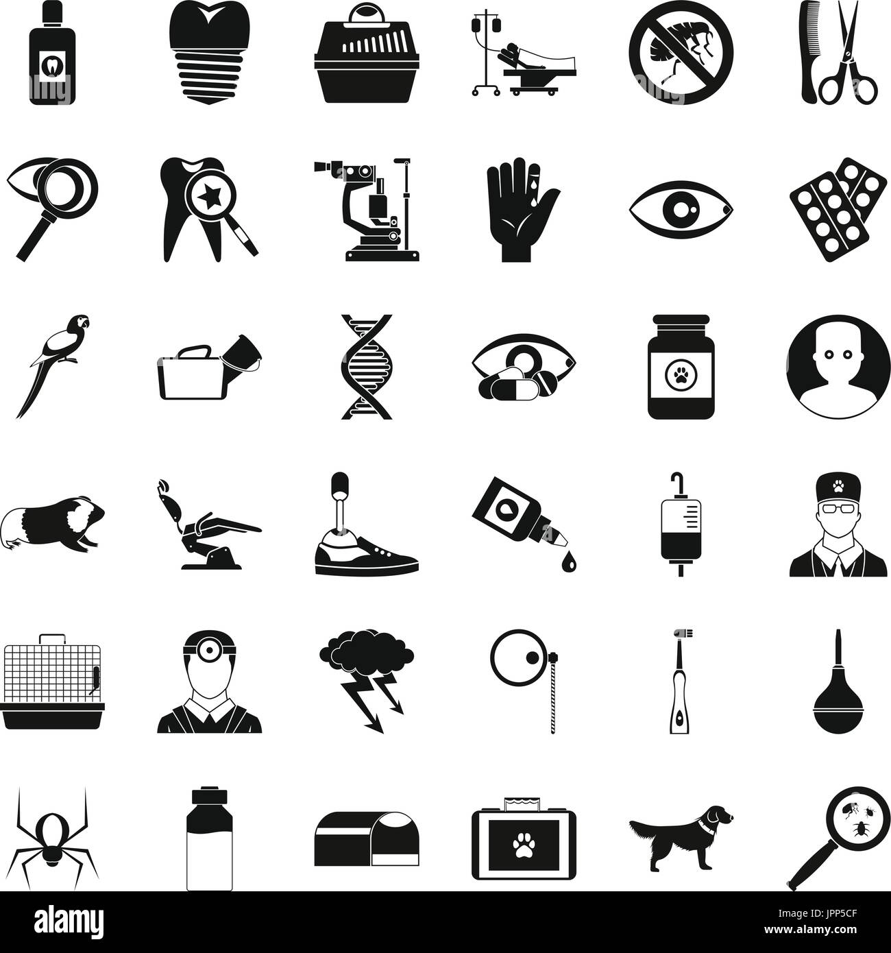 Aid icons set, simple style Stock Vector Image & Art - Alamy