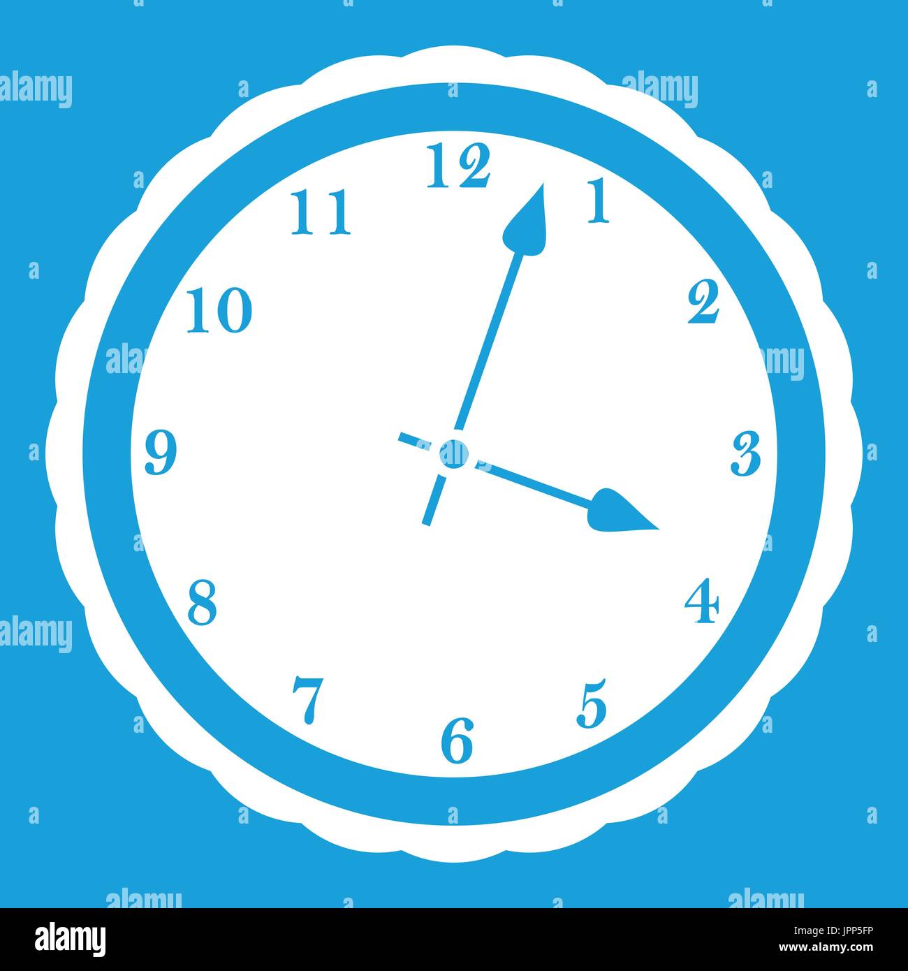 Watch icon white Stock Vector Image & Art - Alamy
