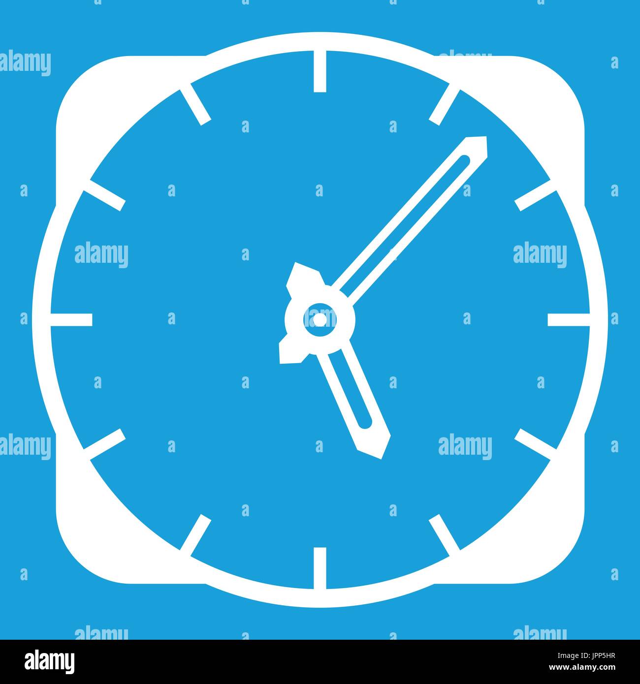 Watch icon white Stock Vector Image & Art - Alamy