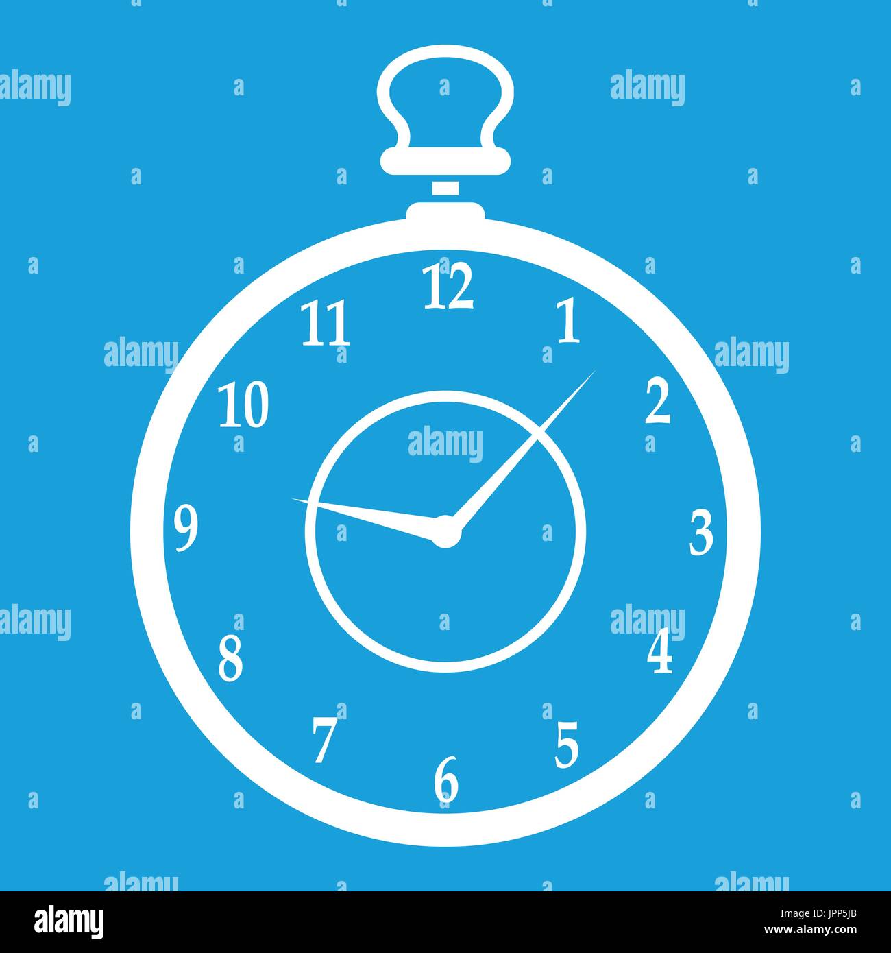 Watch icon white Stock Vector Image & Art - Alamy