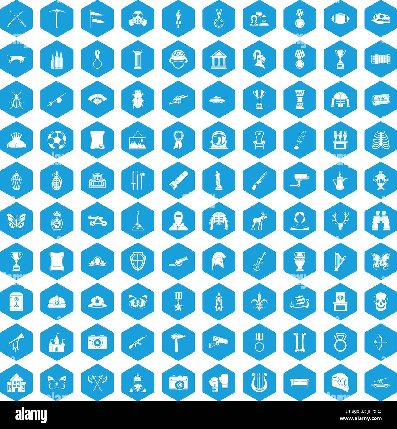 100 museum icons set blue Stock Vector Image & Art - Alamy