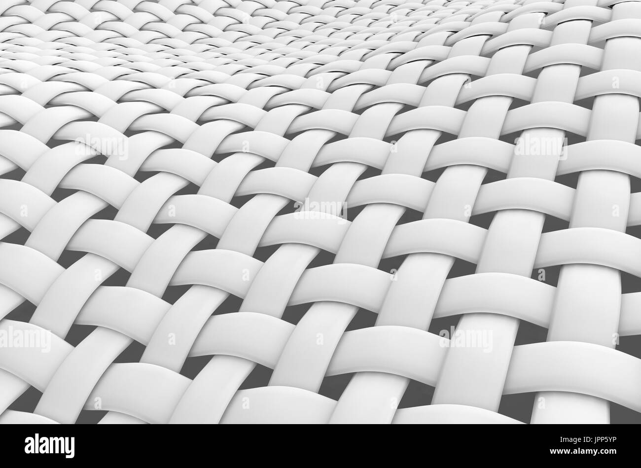 Close up look at interlaced fiber, flat fiber surface in 3d rendering ...