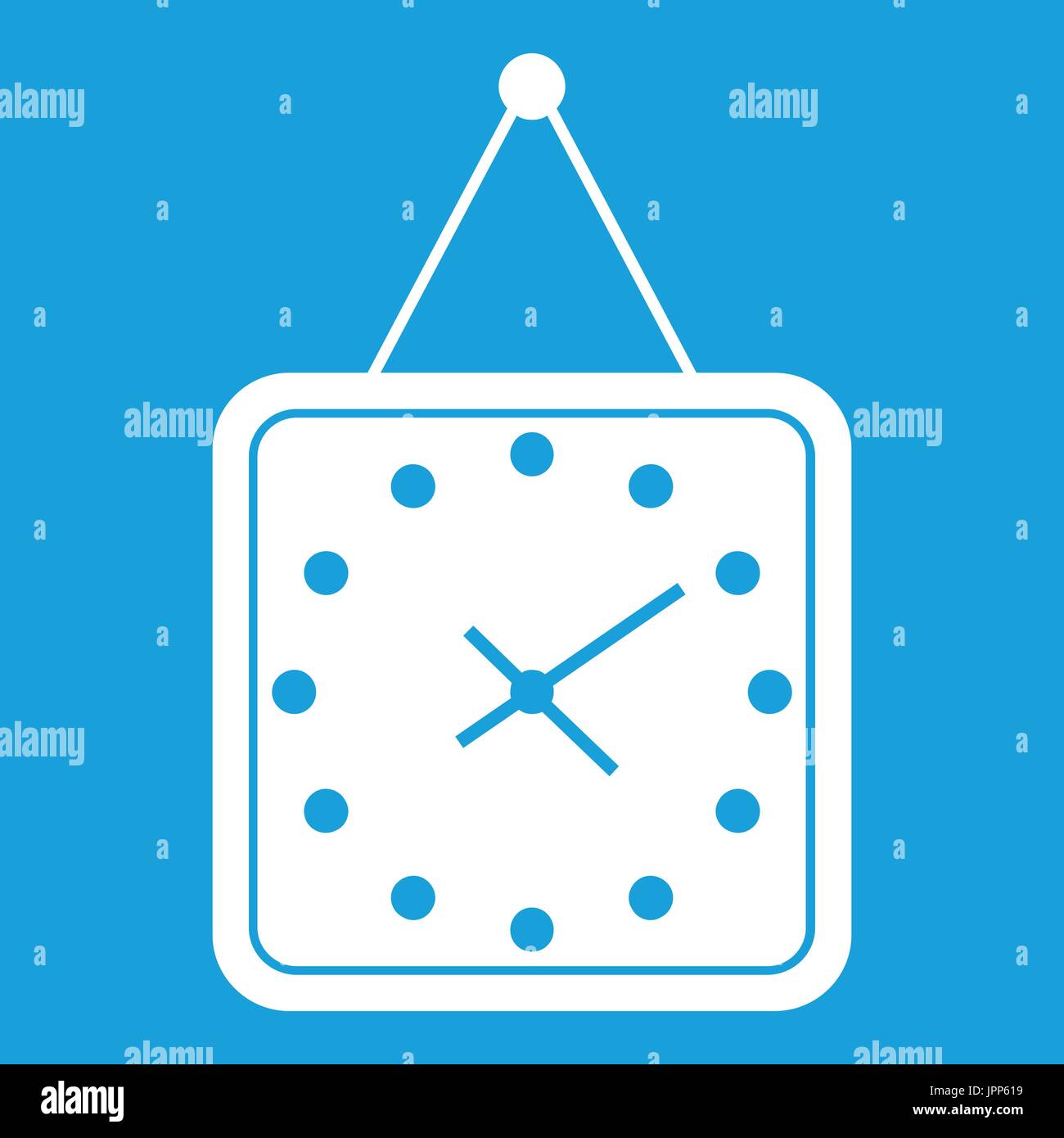 Watch icon white Stock Vector Image & Art - Alamy