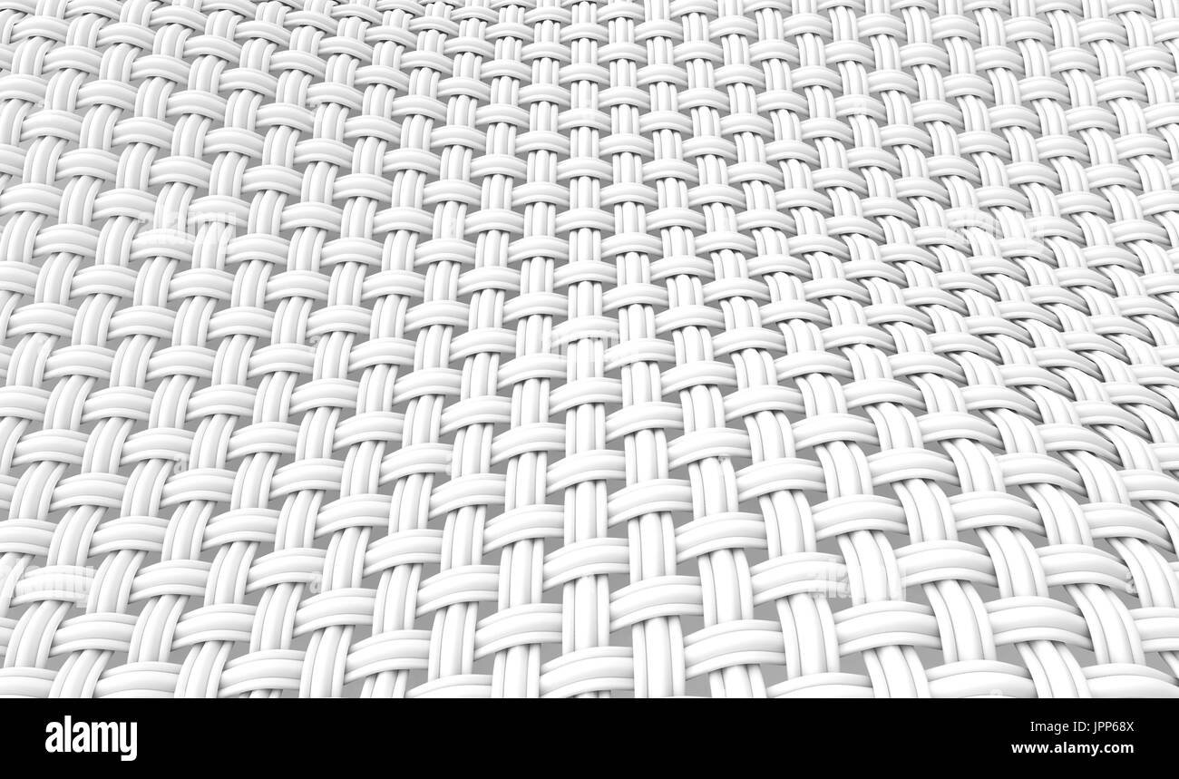 Close up look at interlaced fiber, curved fiber constructed with plural ...