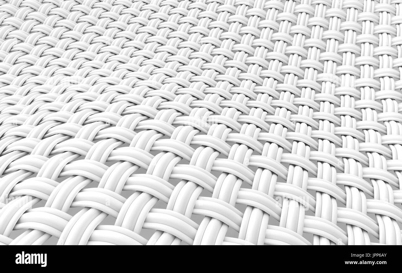 Close up look at interlaced fiber, curved fiber constructed with plural ...