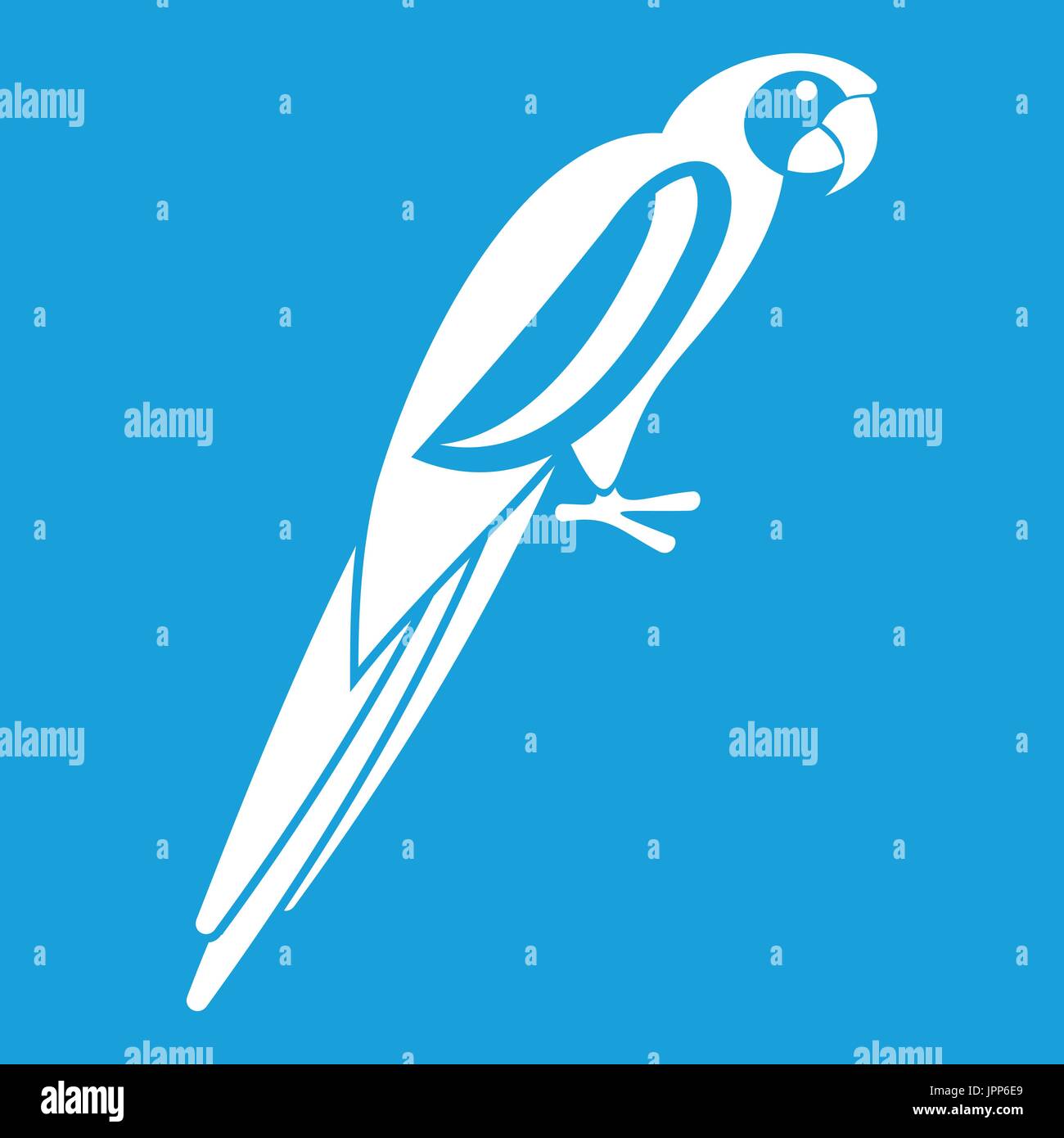 Parrot icon white Stock Vector Image & Art - Alamy