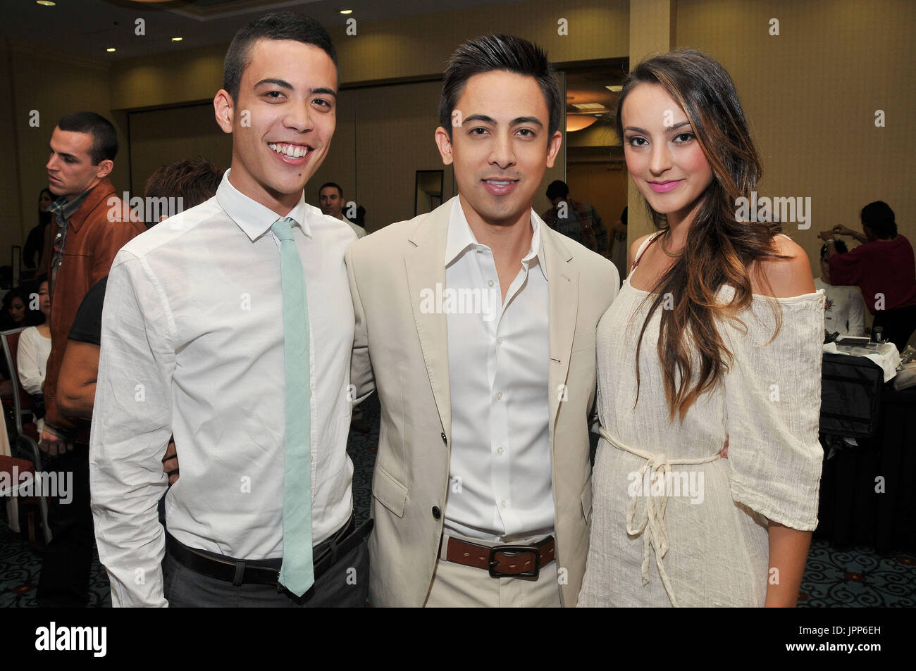 TV host Tony Cabrera of ABC7's On The Red Carpet (middle) with his ...