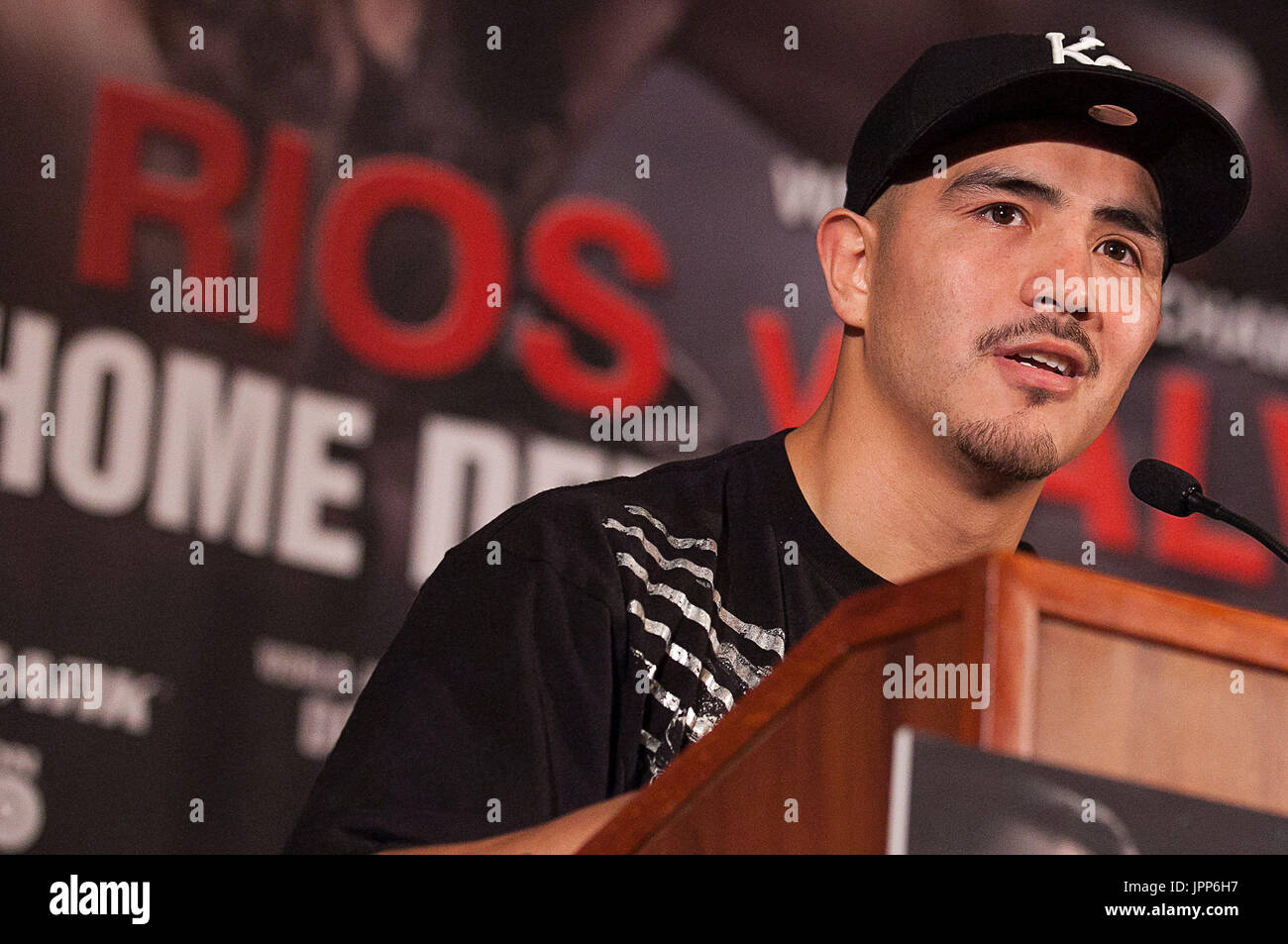 Brandon Rios at the World Junior Featherweight Championship Donaire Vs ...