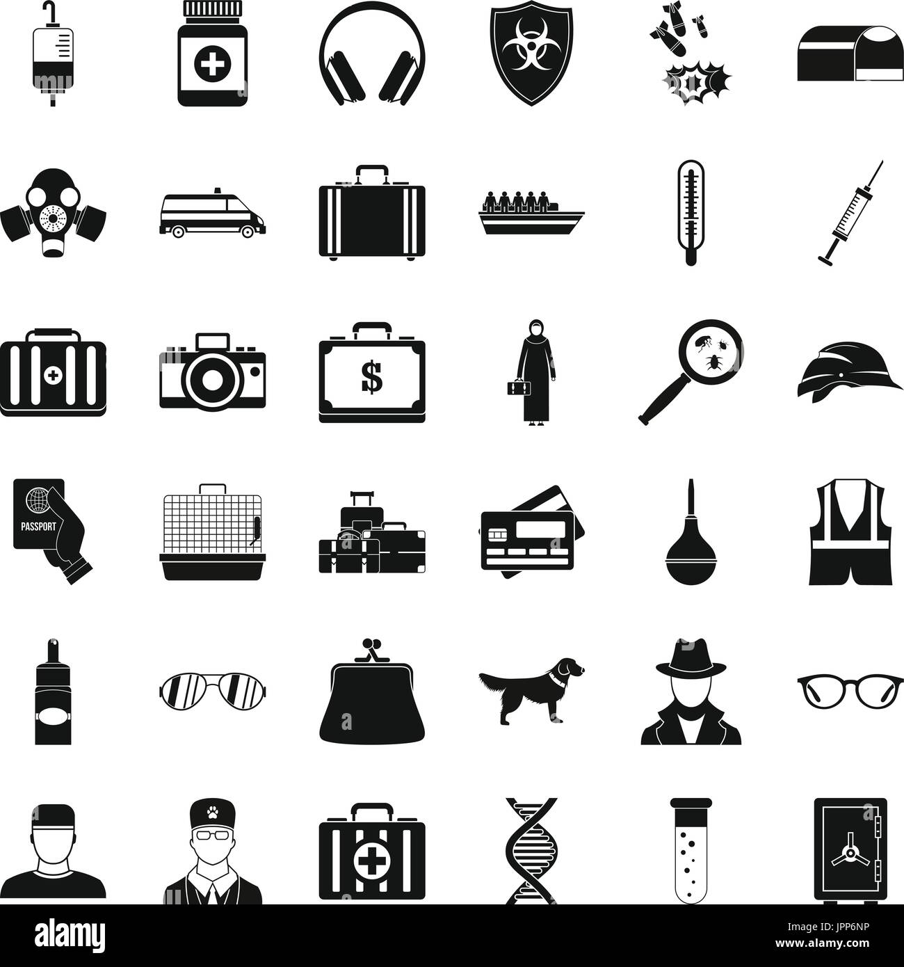 Event icons set, simple style Stock Vector Image & Art - Alamy