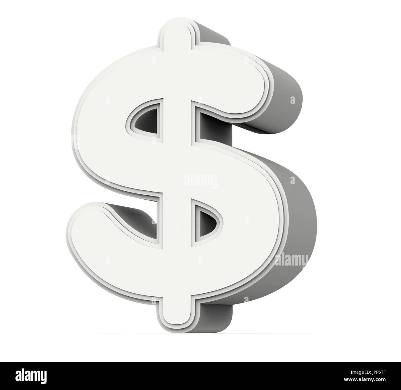 white money mark, 3D rendering graphic isolated on white background ...