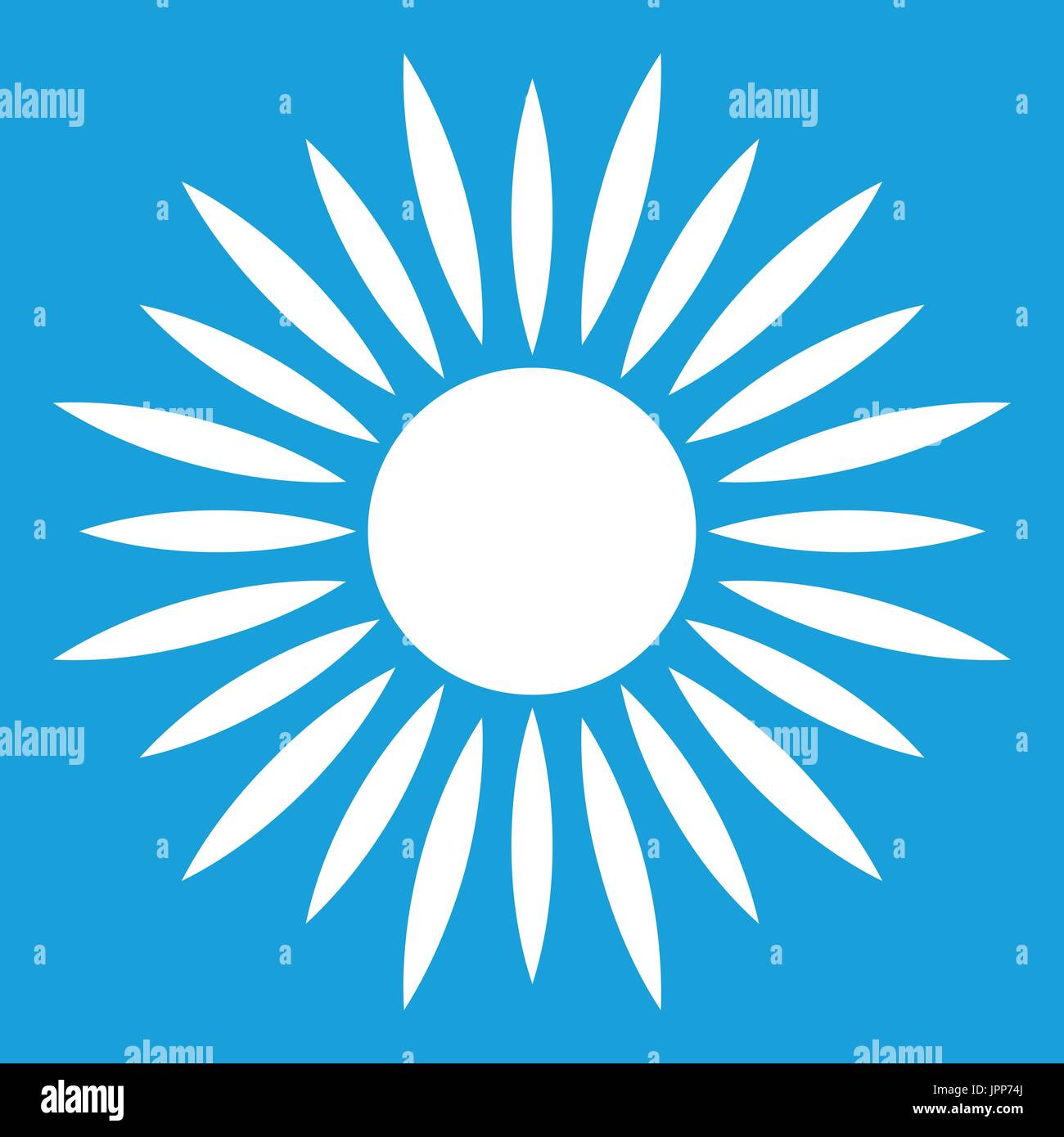 Sun icon white Stock Vector Image & Art - Alamy