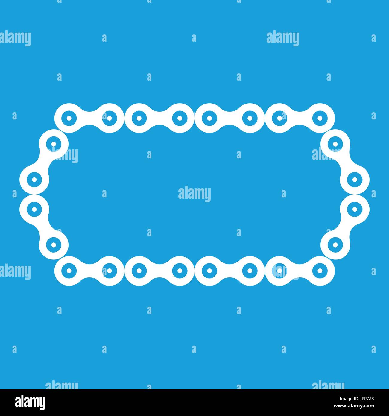 Bicycle chain icon white Stock Vector Image & Art - Alamy