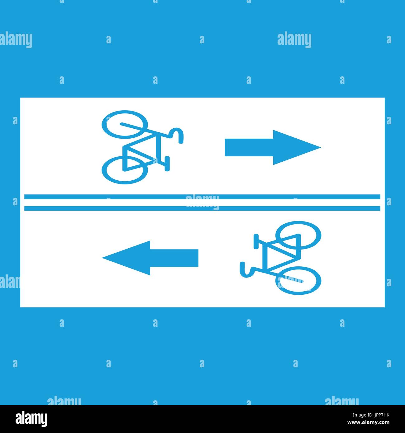 Road for cyclists icon white Stock Vector Image & Art - Alamy