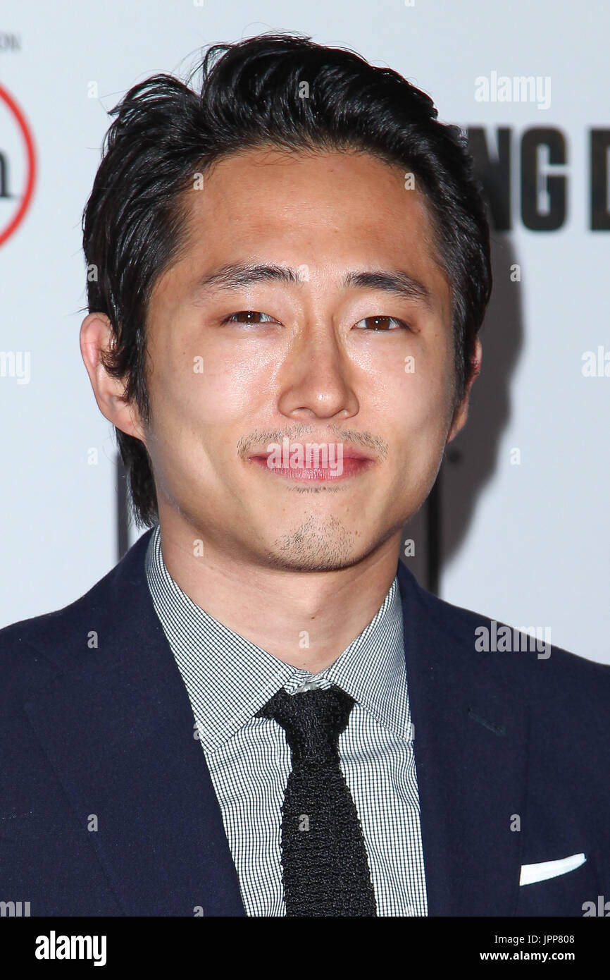 Steven Yeun arrives at the premiere of AMC's 'The Walking Dead' 3rd ...
