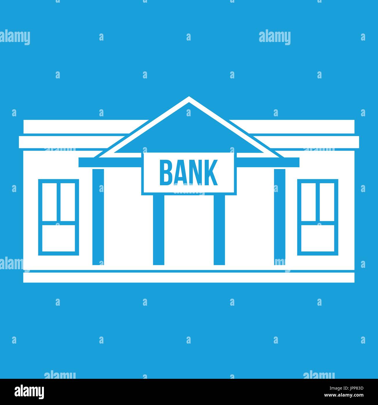 Bank building icon white Stock Vector Image & Art - Alamy