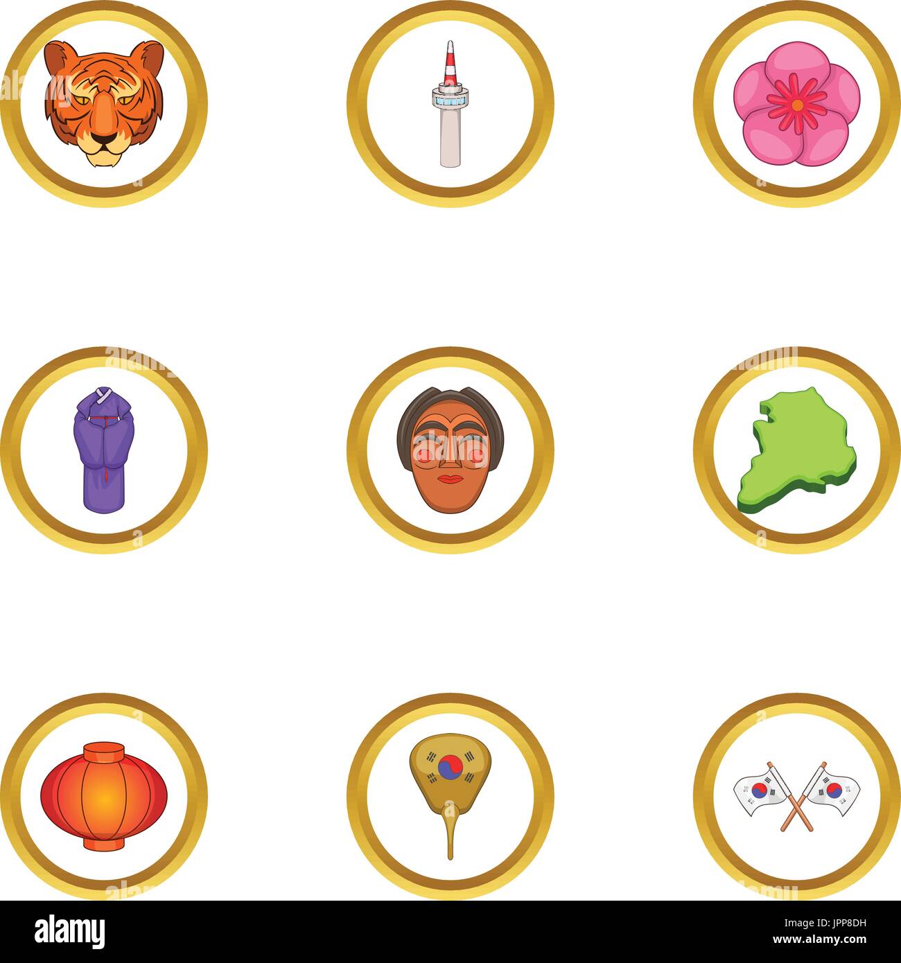 Royal korean art Stock Vector Images - Alamy