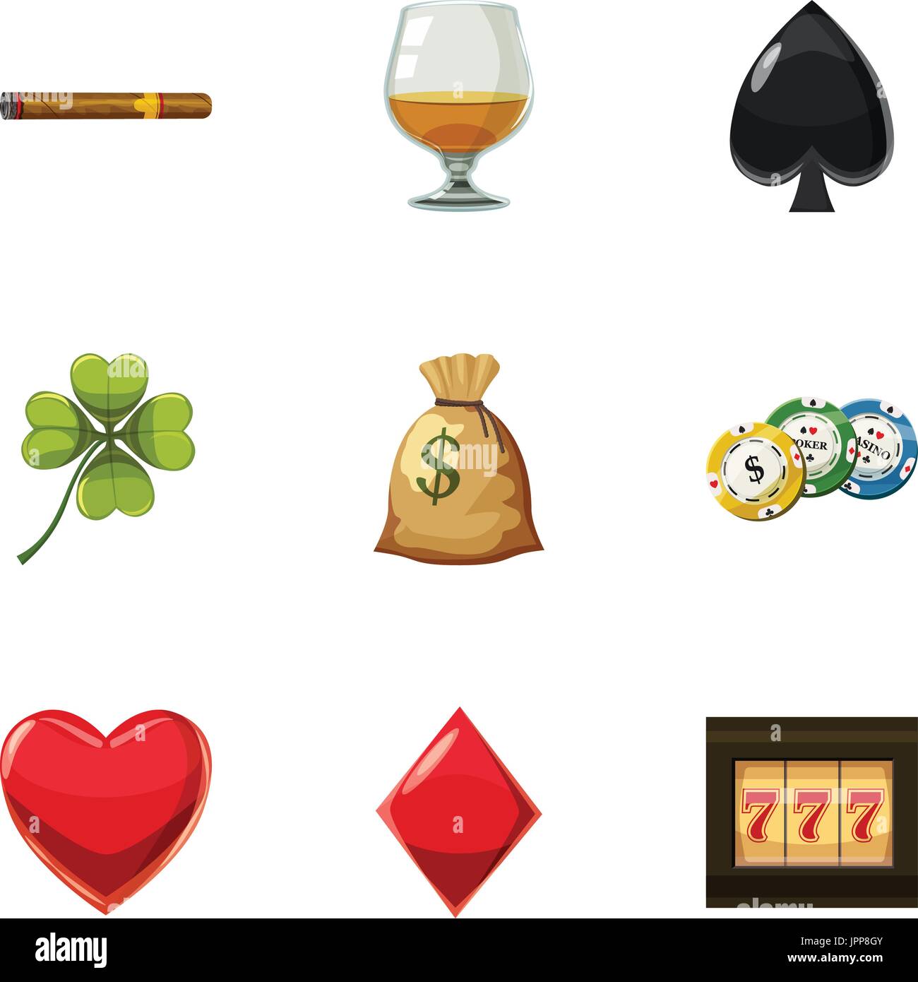 Big jackpot icons set, cartoon style Stock Vector Image & Art - Alamy