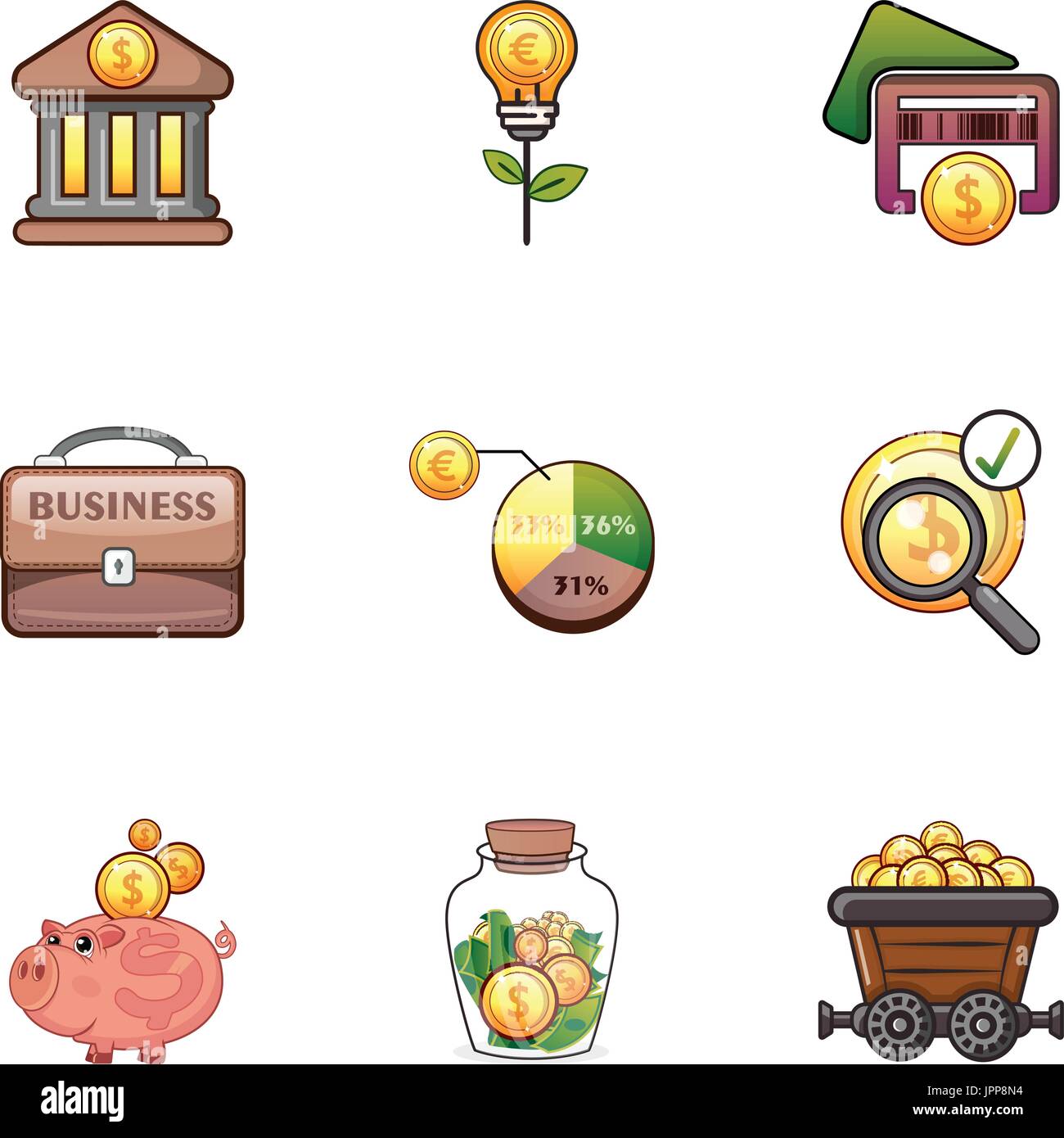 Money infographic icons set, cartoon style Stock Vector Image & Art - Alamy