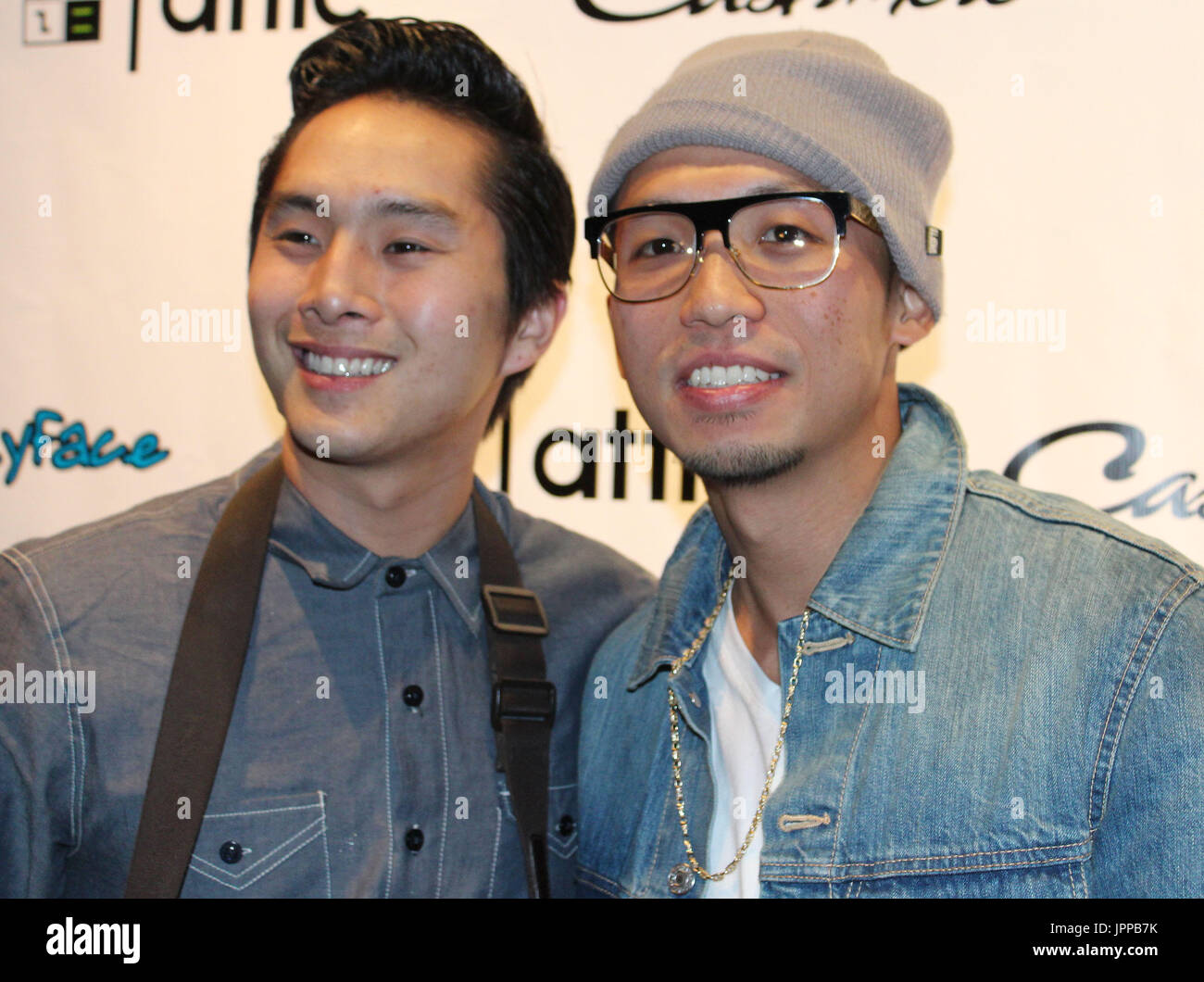 (l-r) Justin Chon and Ben Chung at the "21 and Over" Wild Themed Party ...