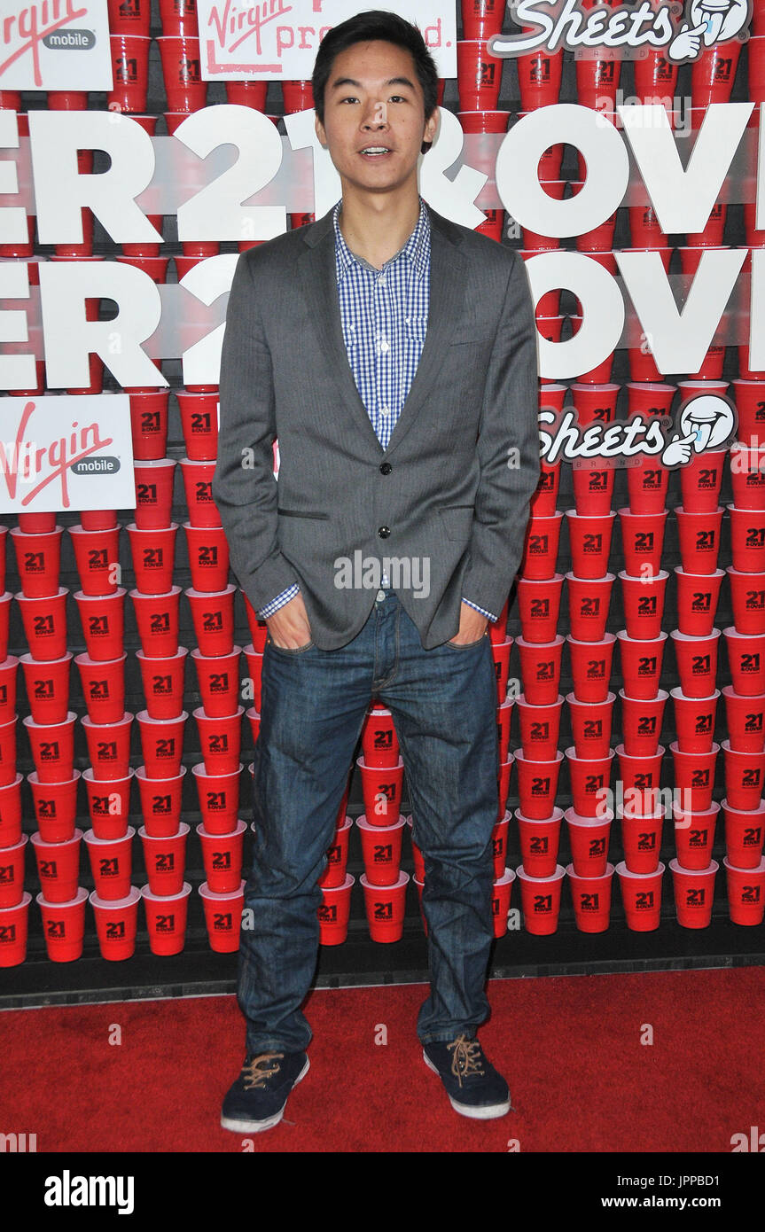 YouTube Sensation/Actor Kevin Wu AKA KevJumba at the "21 And Over" Los ...