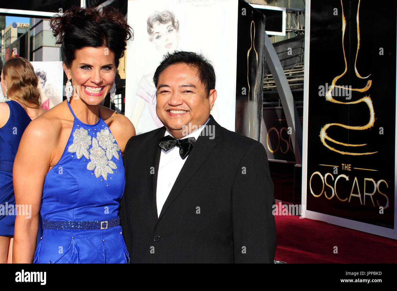 (l-r) Lu Parker and Alexis Monsanto on the red carpet of The Oscars ...