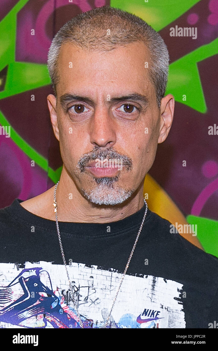 Artist Justin Bua at the Hip Hop School Of Arts Grand Opening at HHSA ...