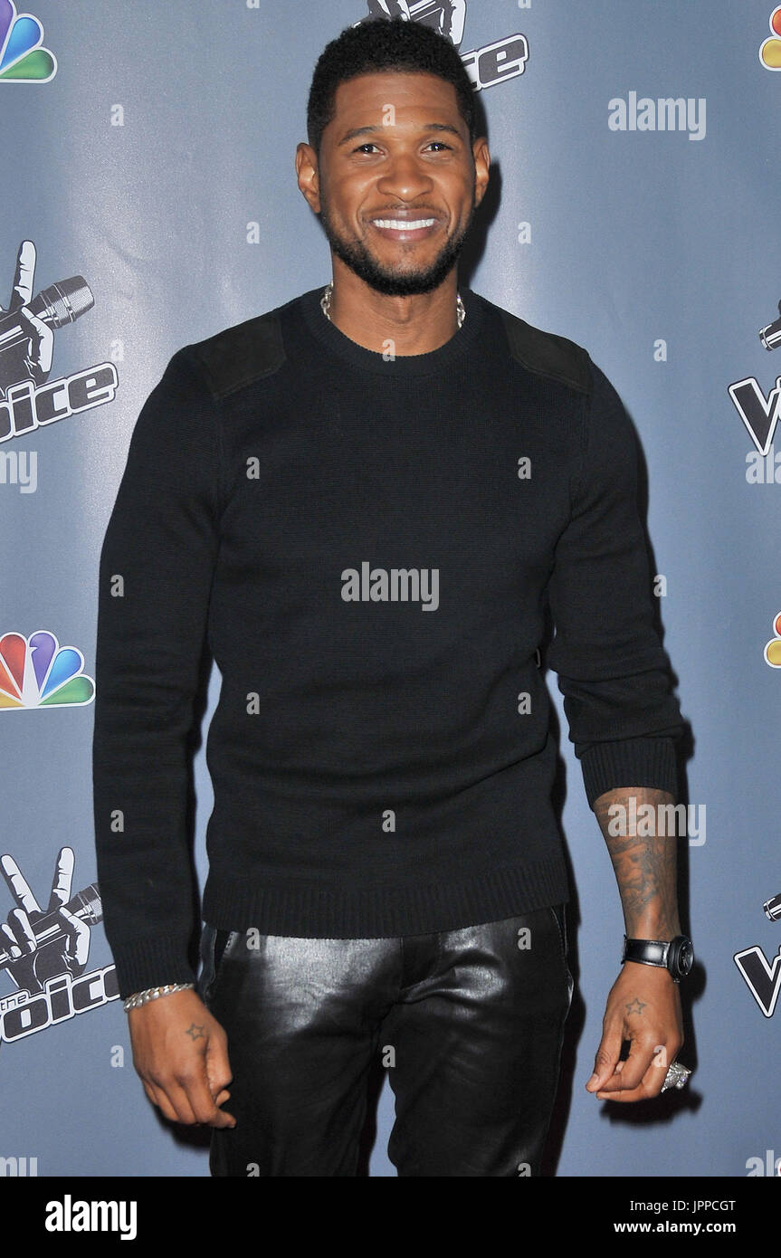Usher at "The Voice" Season 4 Premiere held at the TCL Chinese Theatre ...