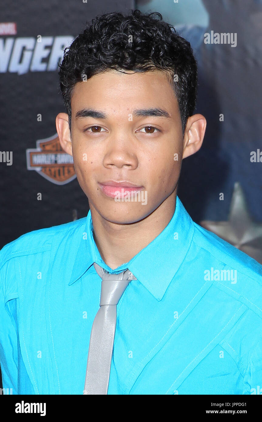 Roshon Fegan at the World Premiere of "The Avengers" held at the El ...
