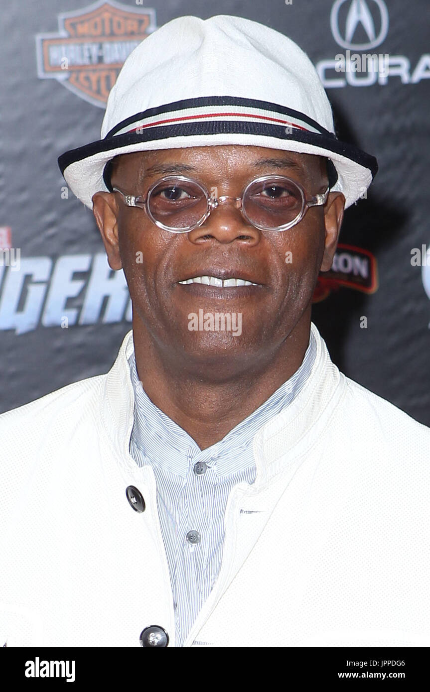 Samuel L. Jackson at the World Premiere of "The Avengers" held at the ...