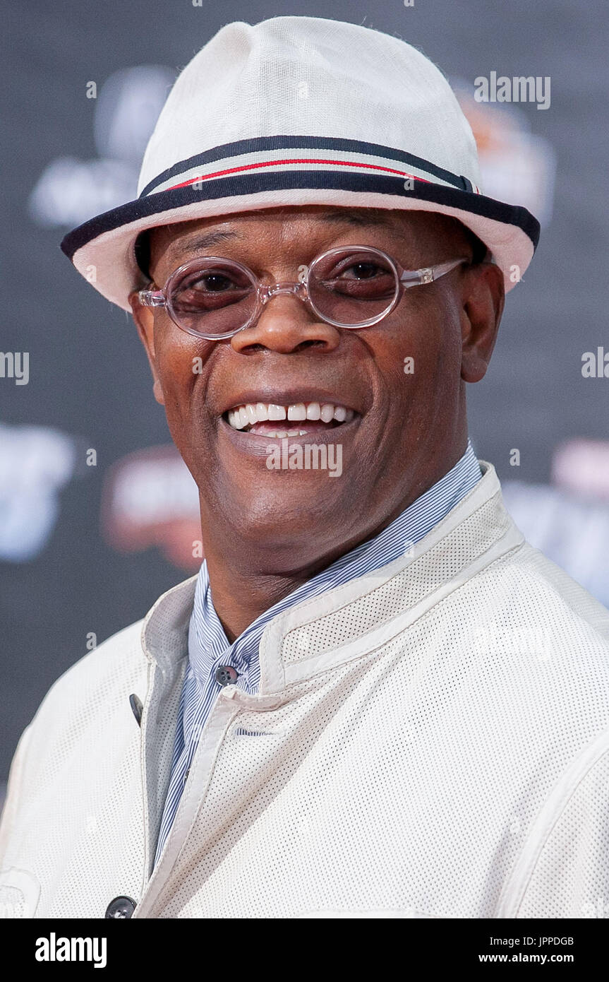 Samuel L. Jackson at the World Premiere of "The Avengers" held at the ...
