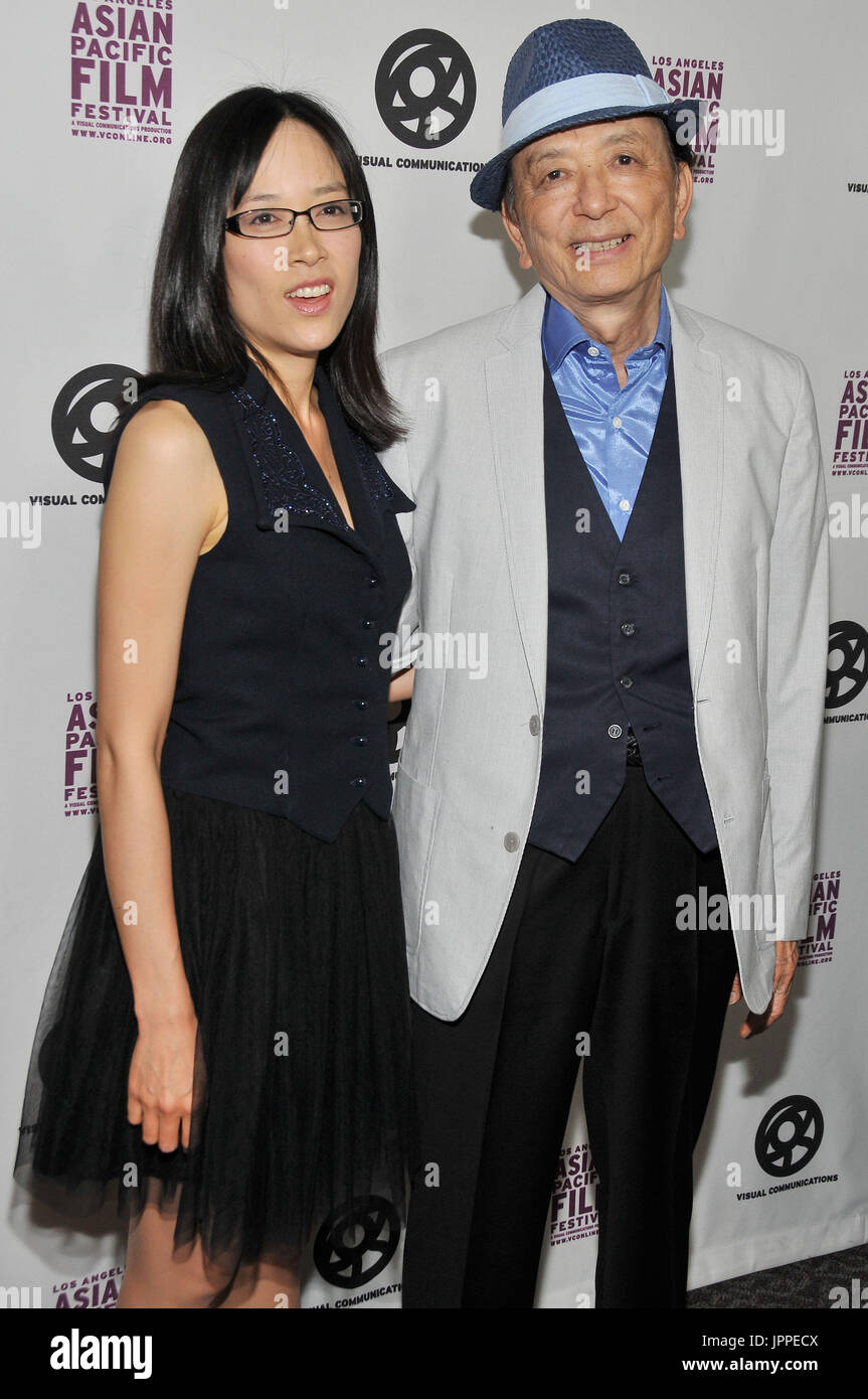 April Hong & Father James Hong at the 2012 Los Angeles Asian Pacific ...