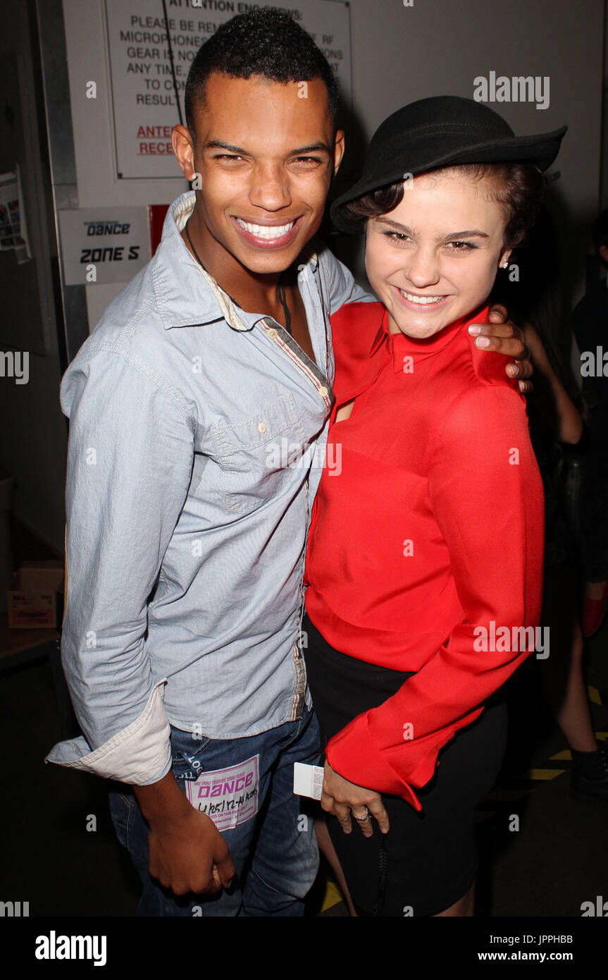 Ricky Jaime & Melanie Moore of SYTYCD Season 8 at the taping of "So You ...