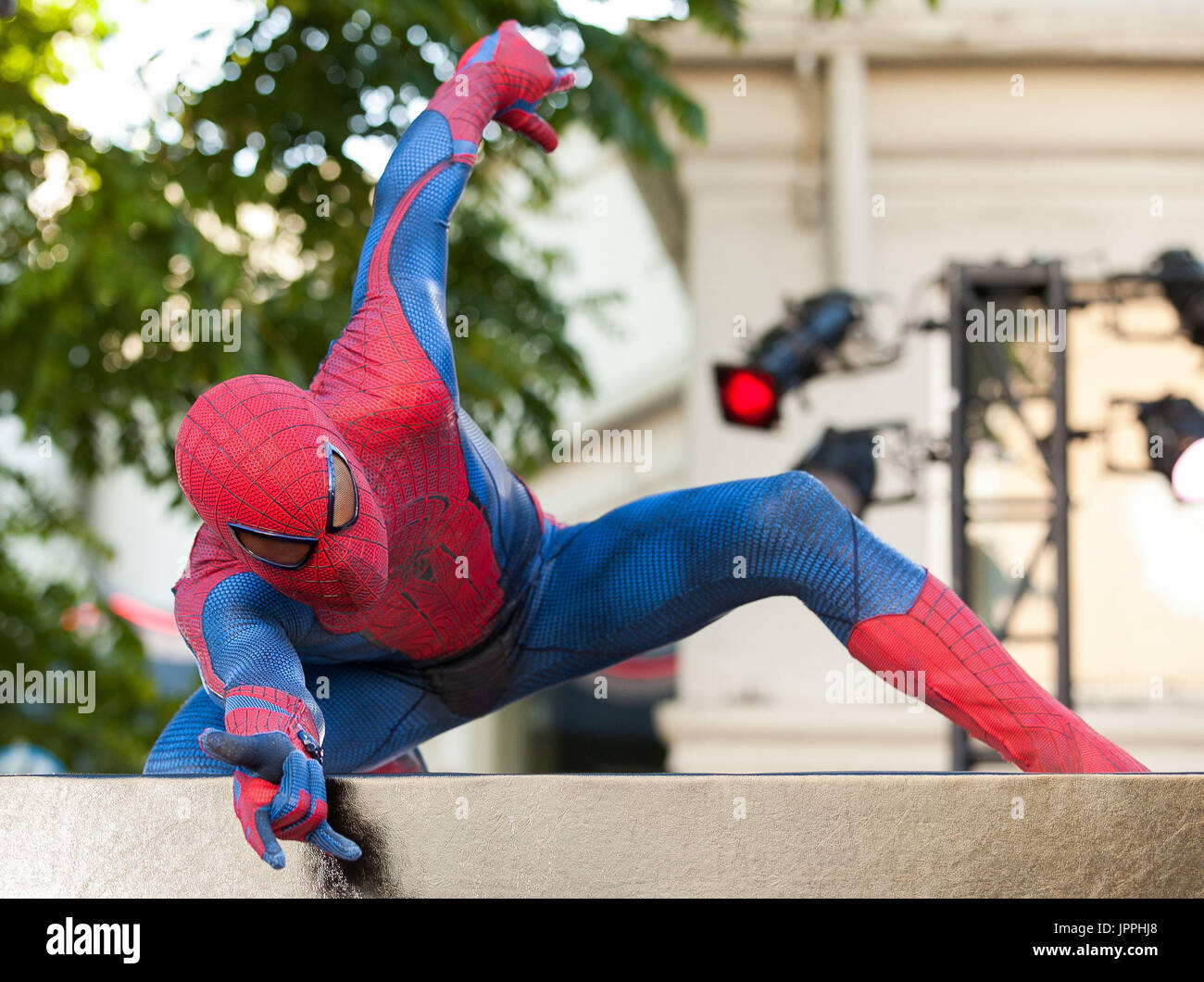 Spider-Man at the "The Amazing Spider-Man" Los Angeles Premiere held at ...