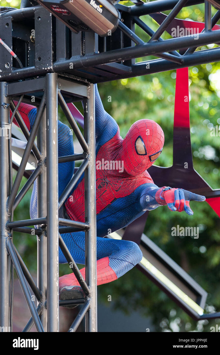 Spider-Man at the "The Amazing Spider-Man" Los Angeles Premiere held at ...