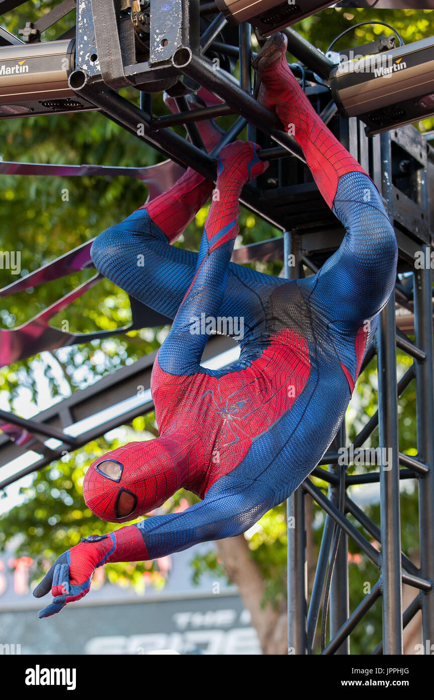 Spider-Man at the "The Amazing Spider-Man" Los Angeles Premiere held at ...