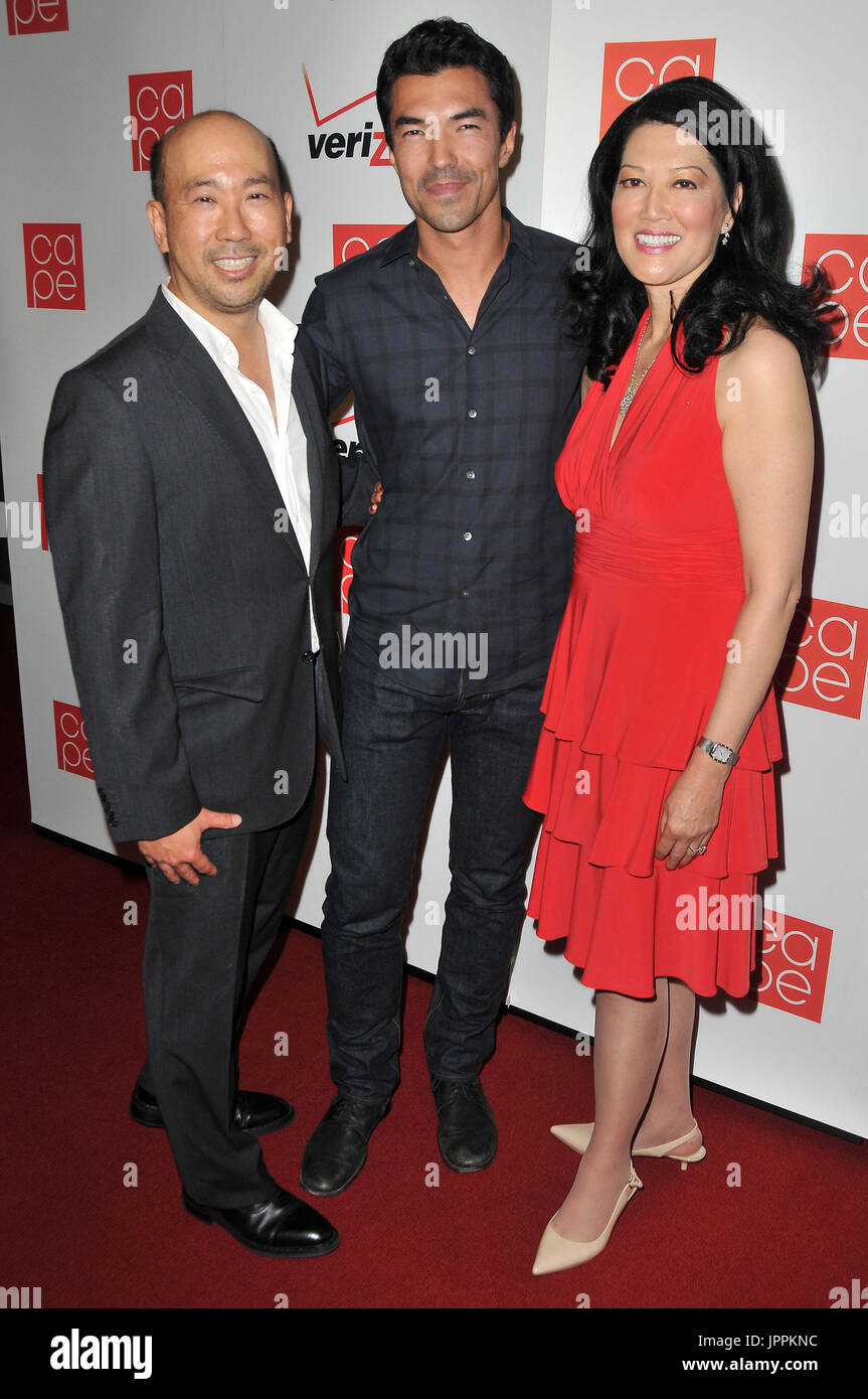 Stephen Tao, Ian Anthony Dale & Wenda Fong at the 2nd Annual CAPE Celebrity Poker Tournament ...