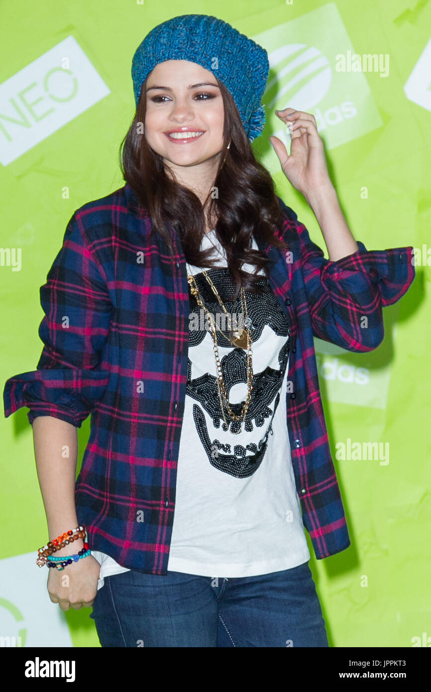 Selena Gomez attends the launch for the Adidas NEO clothing label held ...