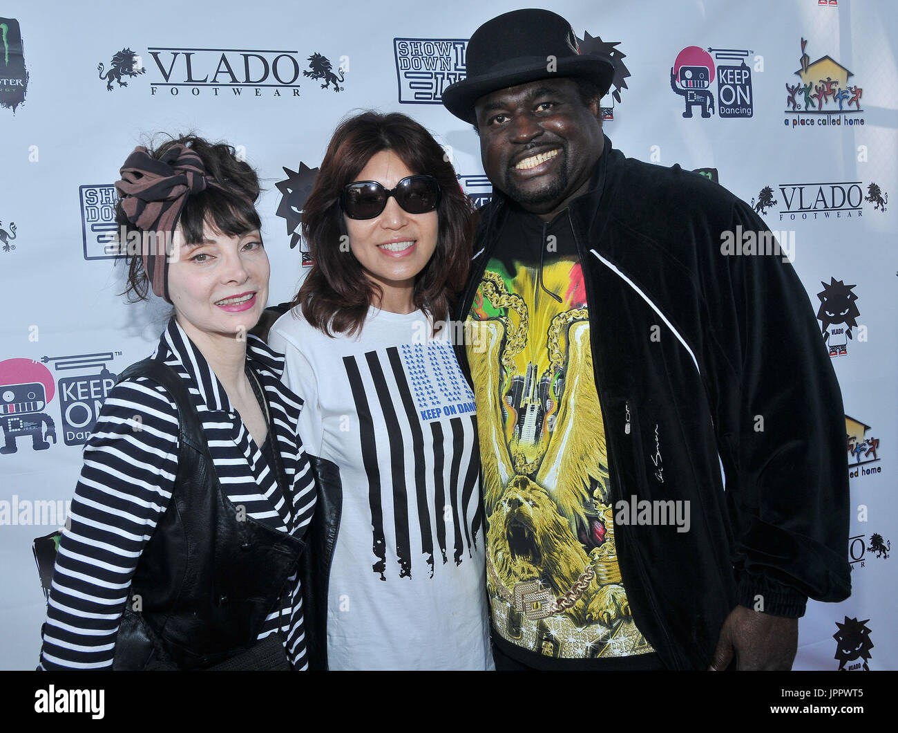Locker Legend Toni Basil, CEO of VladoFootwear Jill Kim & Locker Legend ...