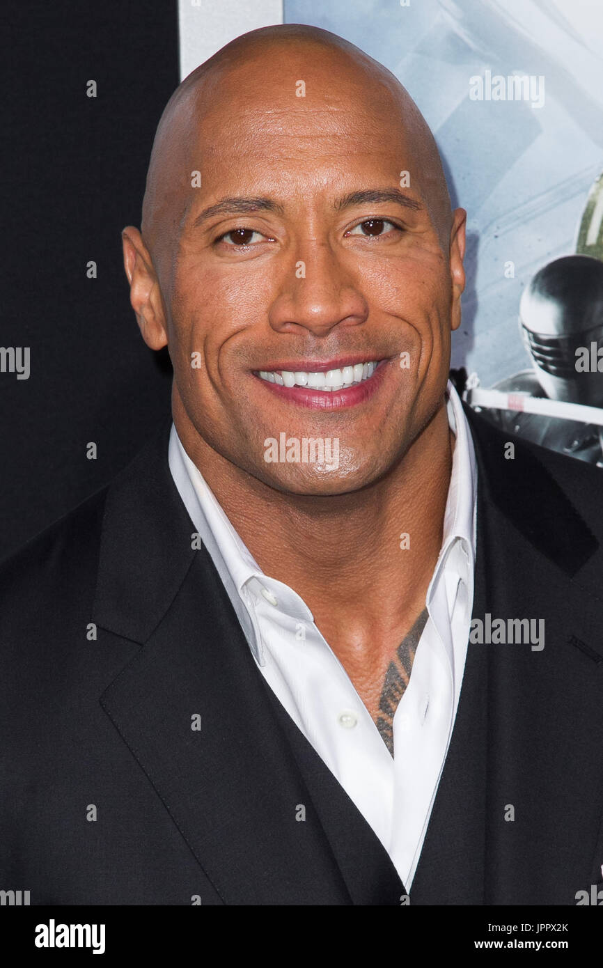 Dwayne "The Rock" Johnson attend the premiere of Paramount Pictures' 'G ...