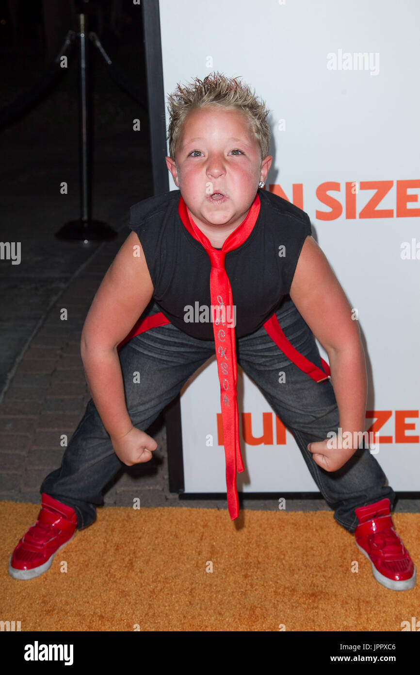 Jackson Nicoll arrives at the Premiere of Paramount Pictures' 'Fun Size ...