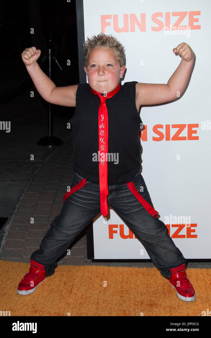 Jackson Nicoll arrives at the Premiere of Paramount Pictures' 'Fun Size ...