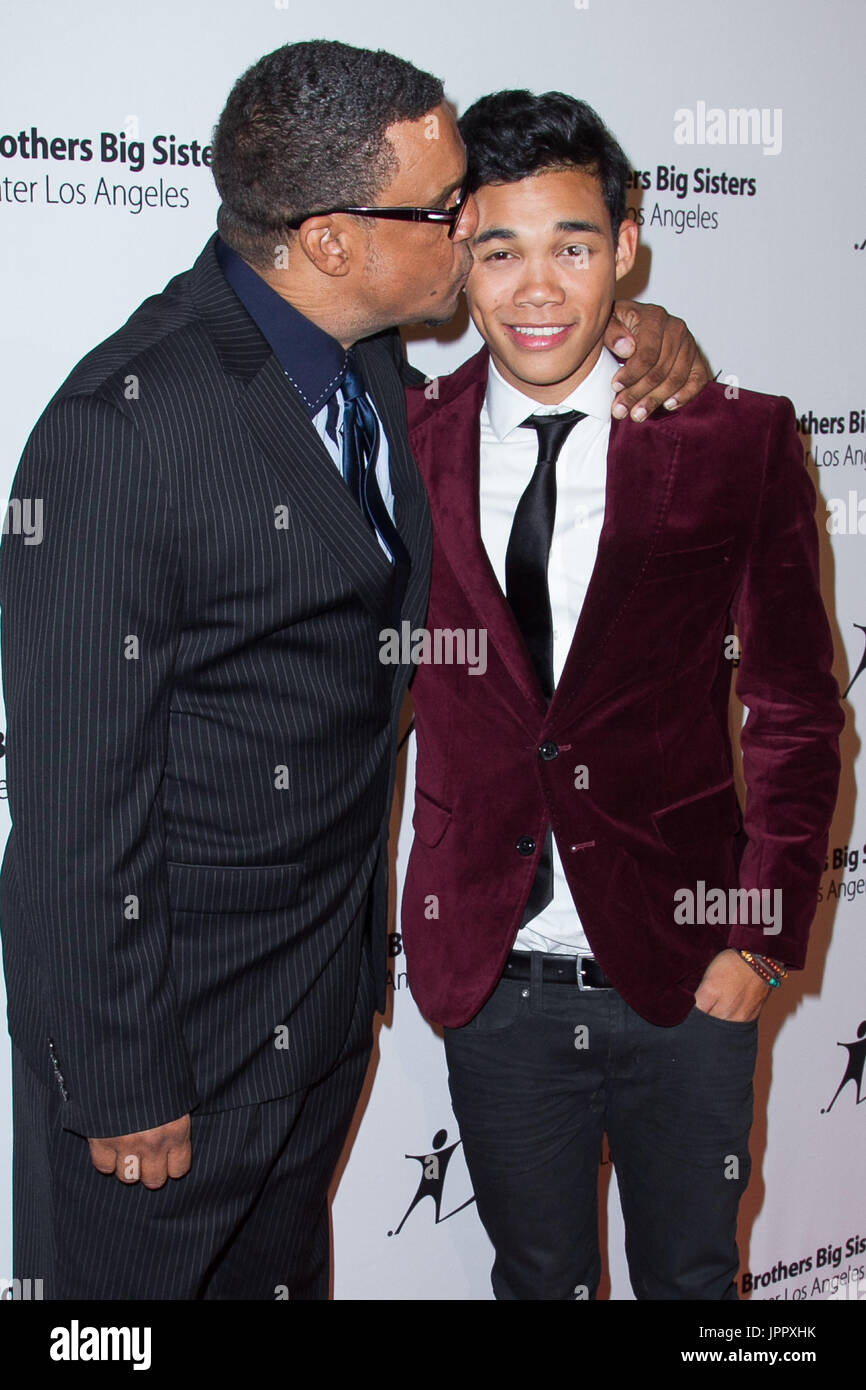 Roy Fegan and Roshon Fegan Actress Lea Michele attends Big Brother Big Sisters Of Greater Los ...