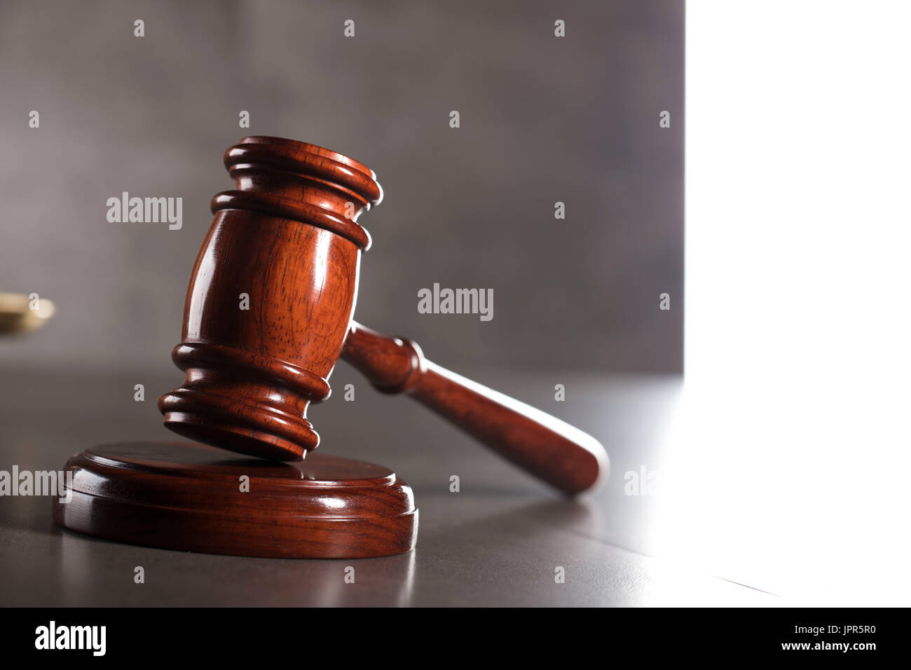 Law symbols. Gavel. Law concept background. Place for text Stock Photo ...