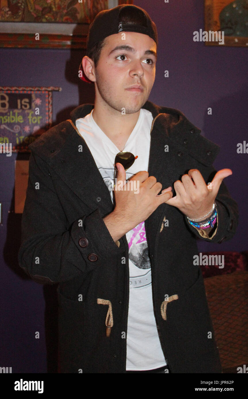 James Yammouni of The Janoskians backstage at the Janoskians Not A ...