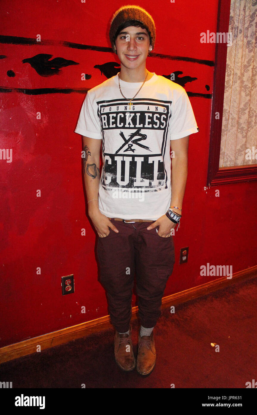 Jai Brooks of The Janoskians backstage at the Janoskians Not A Boyband ...